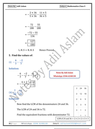 Countdown Maths Class 7 Chapter 2 Solution | PDF