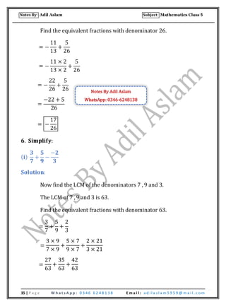 Countdown Maths Class 7 Chapter 2 Solution | PDF