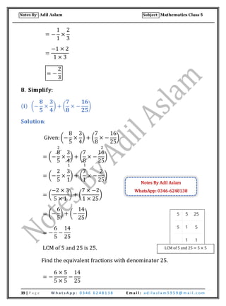 Countdown Maths Class 7 Chapter 2 Solution | PDF