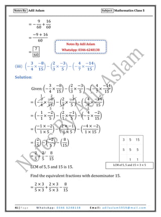 Countdown Maths Class 7 Chapter 2 Solution | PDF