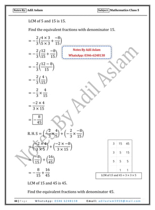 Countdown Maths Class 7 Chapter 2 Solution | PDF