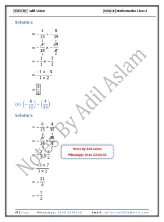 Countdown Maths Class 7 Chapter 2 Solution | PDF