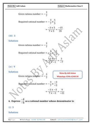 Countdown Maths Class 7 Chapter 2 Solution | PDF