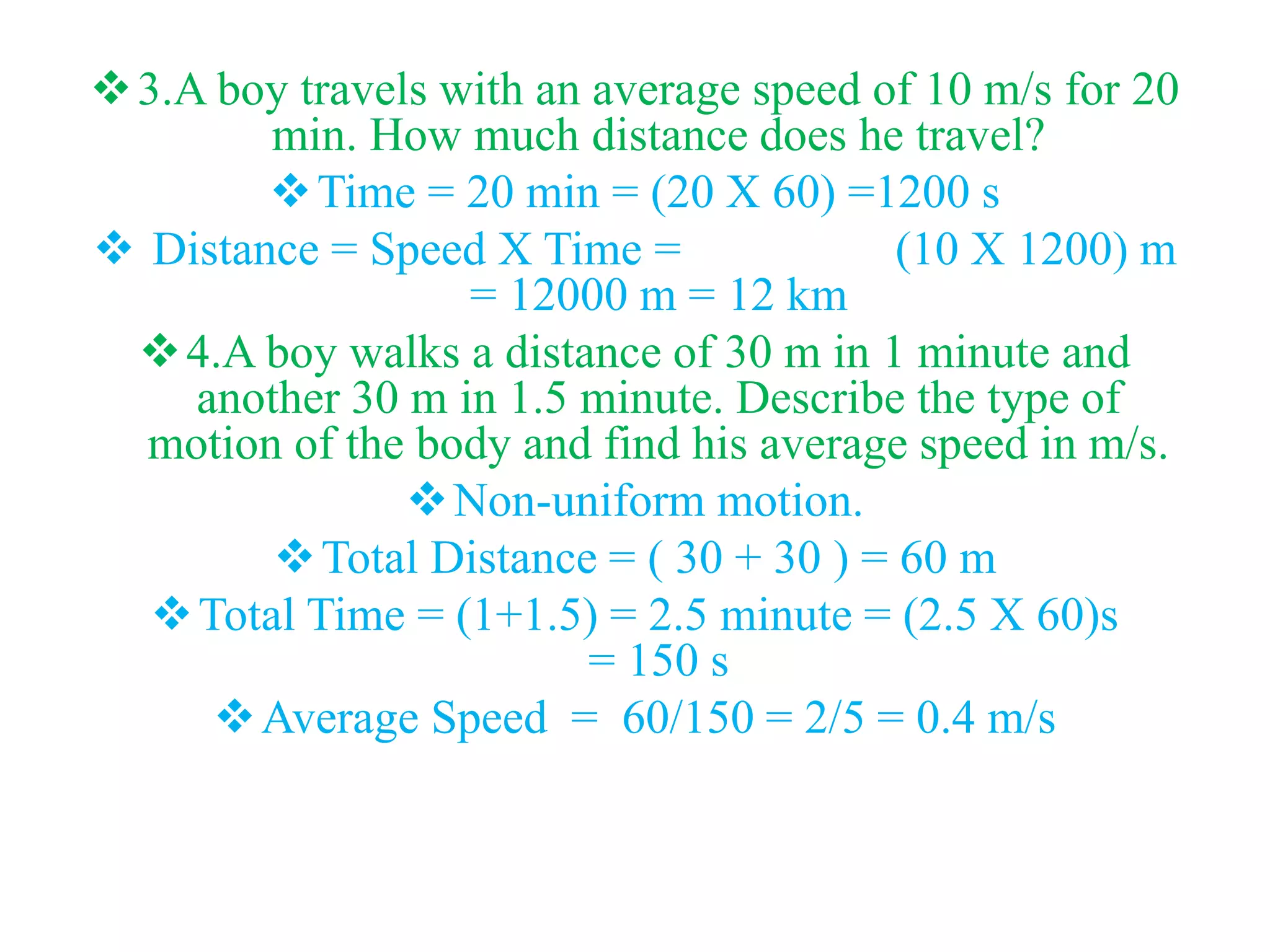 CLASS 7 MOTION | PPTX | Geology | Science