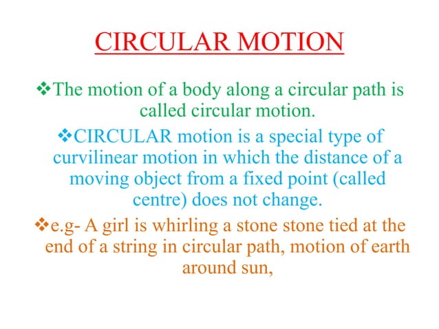 CLASS 7 MOTION | PPTX | Geology | Science
