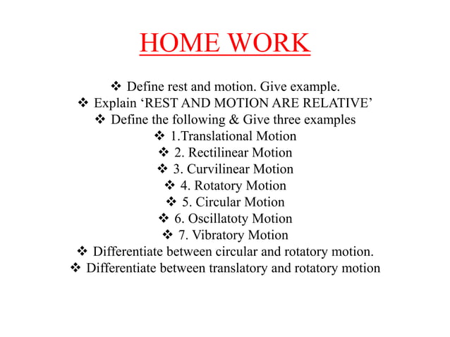 CLASS 7 MOTION | PPTX | Geology | Science