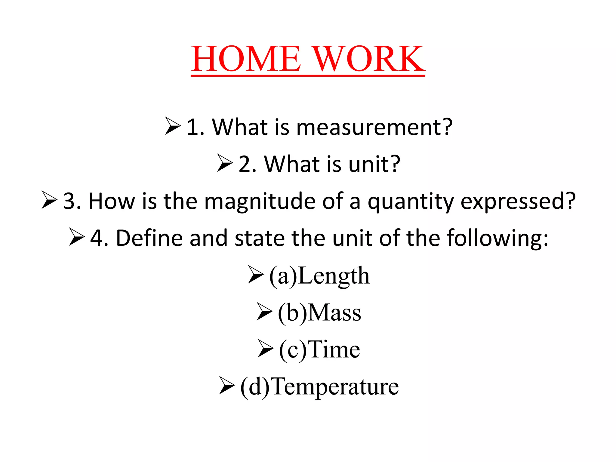 Class 7 PHYSICAL QUANTITY & MEASUREMENT | PPTX