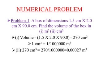 Class 7 PHYSICAL QUANTITY & MEASUREMENT | PPTX
