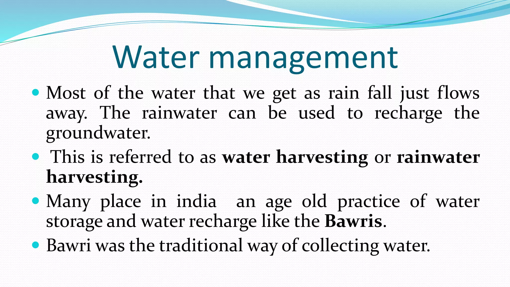 Class 7 science chapter 16 water | PPTX