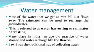 Class 7 science chapter 16 water | PPTX