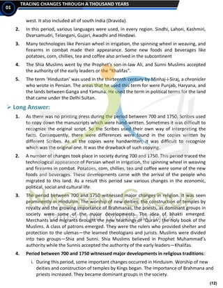 Class VII Social Science (History) Notes Chapter 1 Tracing Changes ...