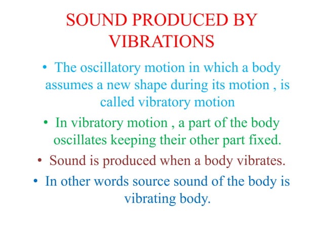 CLASS 7 SOUND | PPTX