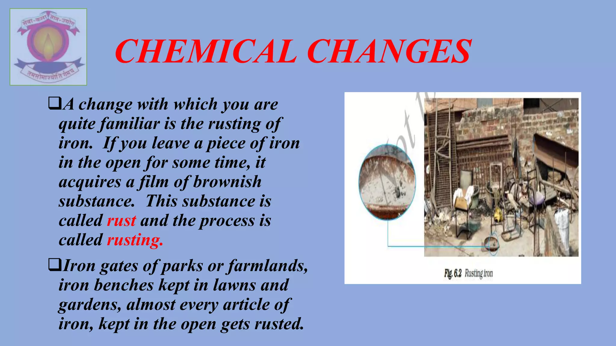 Class 7th Chapter 6 PHYSICAL AND CHEMICAL CHANGES.pptx