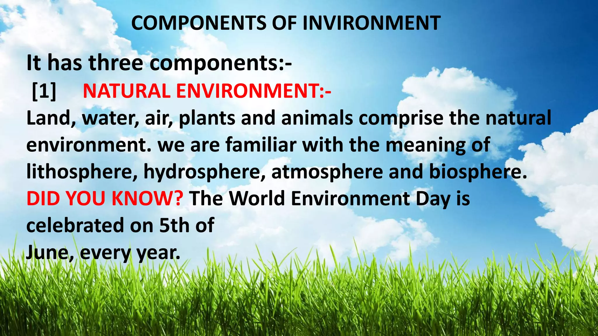 Class 7th geography environment-lesson 1 | PPTX