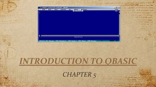 More on QBASIC | PPT