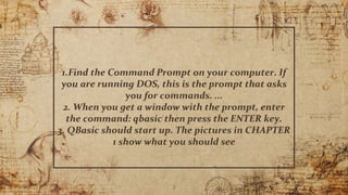 More on QBASIC | PPT