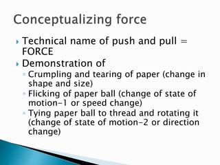 Defining force with visual and text literacy Lalit Kishore, Plenum ...