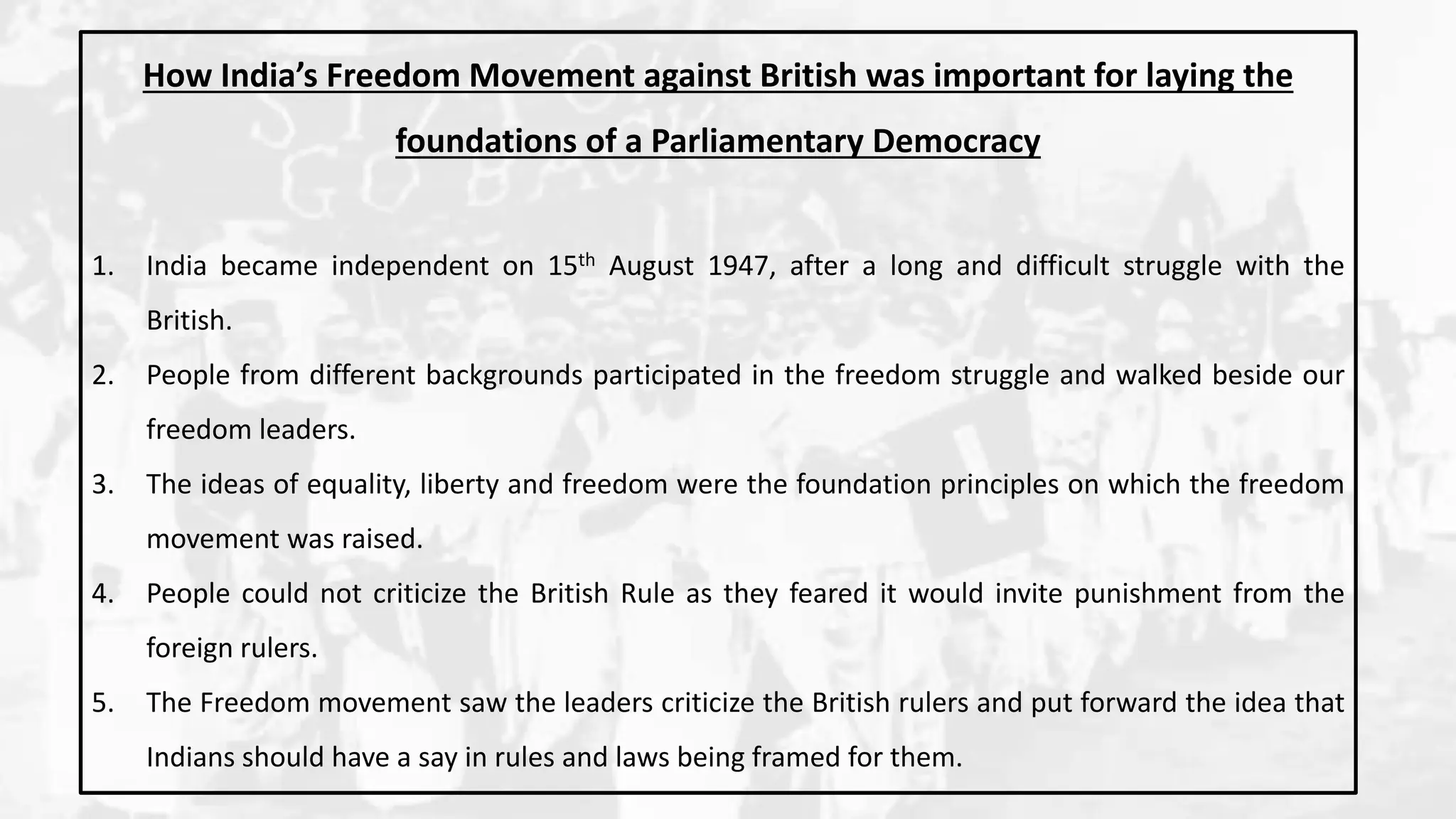 Why we need parliament - history, representation and democracy | PPT
