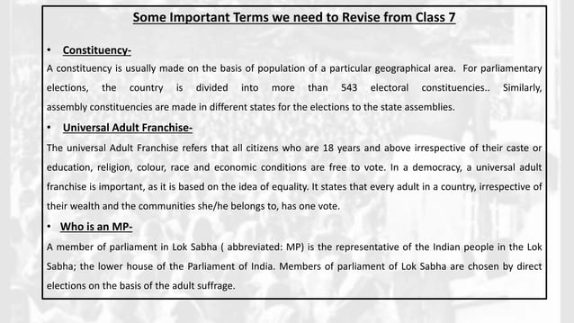 Why we need parliament - history, representation and democracy | PPT