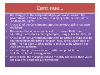 Confronting Marginalisation | PPTX