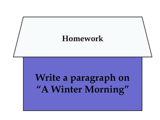 Class 8 english 2nd paper paragraph a winter morning | PPT