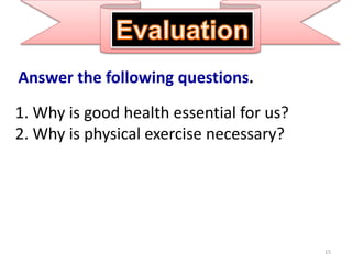 Class 8 english lesson 1 health | PPTX | Wellness | Healthy Living