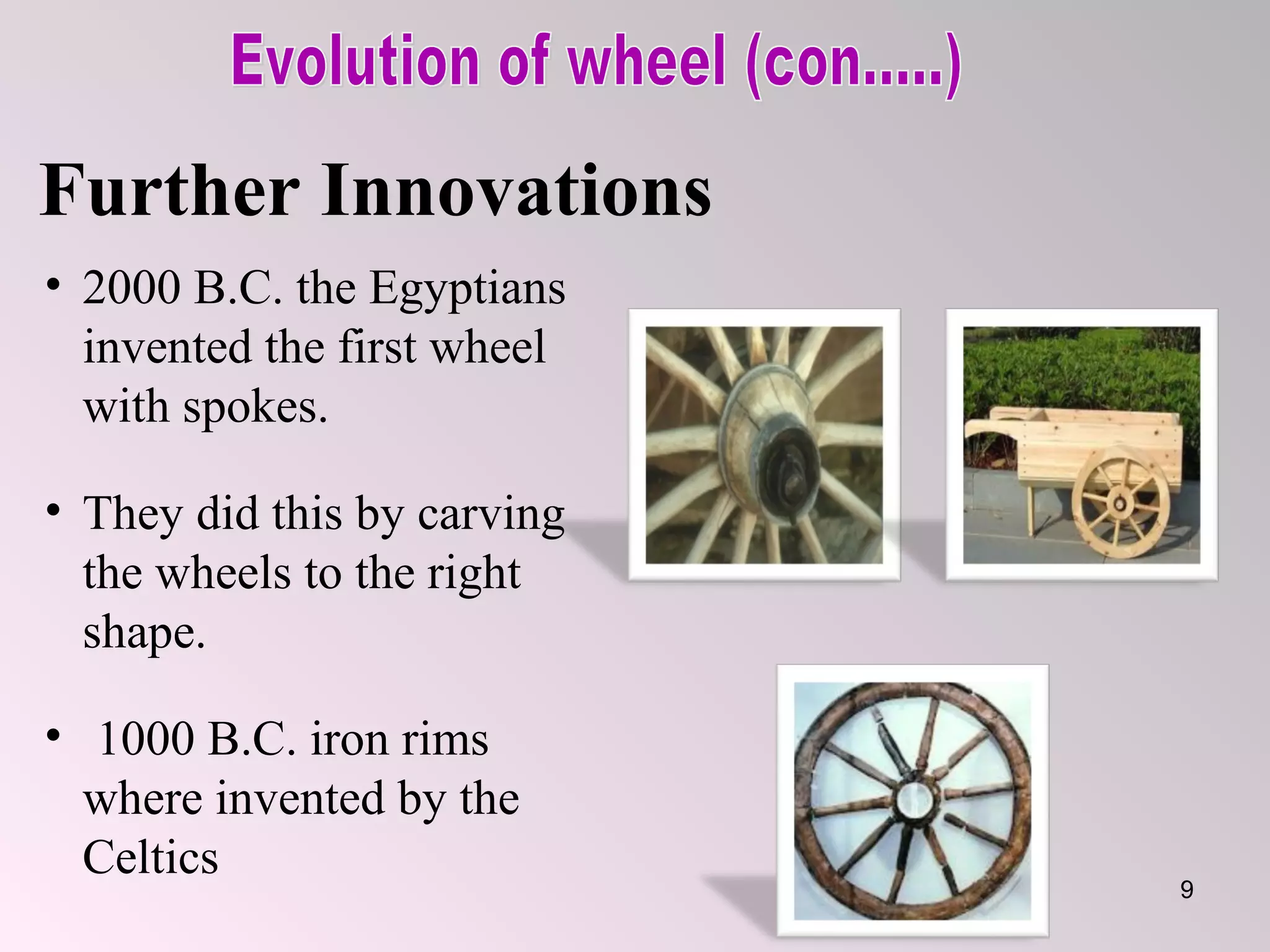 Class 8 english lesson 2 the history of the wheel | PPT