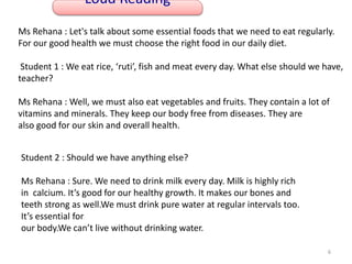 Class 8 english lesson 3 our daily dite | PPTX