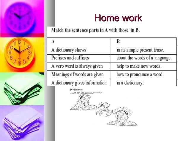 Class 8 english lesson 3,4 using a dictonary | PPT