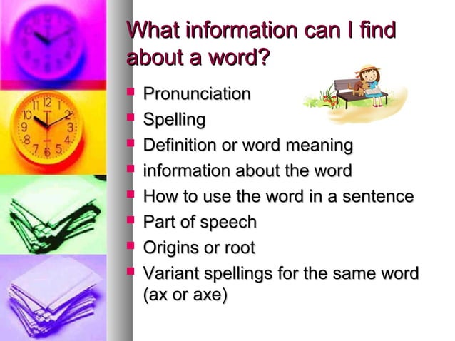 Class 8 english lesson 3,4 using a dictonary | PPT