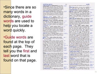 Class 8 english lesson 5 looking up words in a dictionary | PPT
