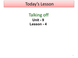 Class 8 english taking off | PPTX