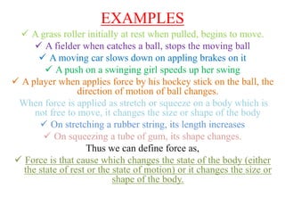 CLASS 8 FORCE & PRESSURE | PPTX