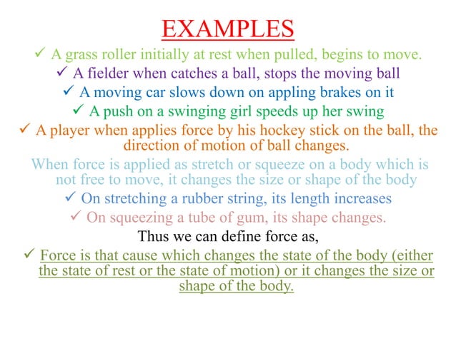 CLASS 8 FORCE & PRESSURE | PPTX | Physics | Science
