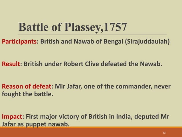 class 8 From Trade to Territory.ppt how British conquered India | PPT