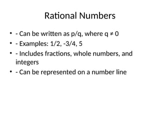 class 8 mathematics rational numbesrs and its properties | PPTX