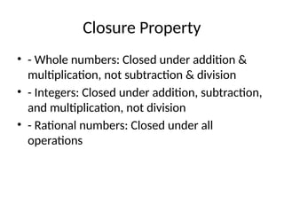 class 8 mathematics rational numbesrs and its properties | PPTX