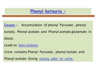 Class 8 metabolism of phenyl alanine | PPTX | Endocrine and Metabolic ...