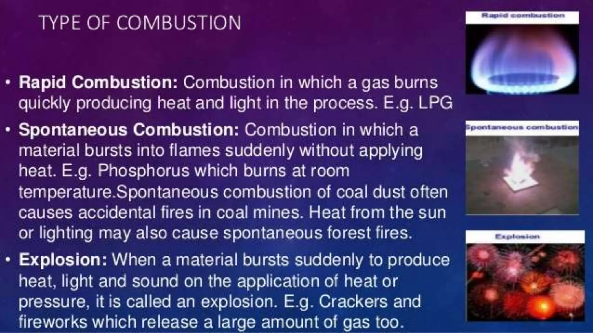 Combustion And Flame, Class 8 | PPTX