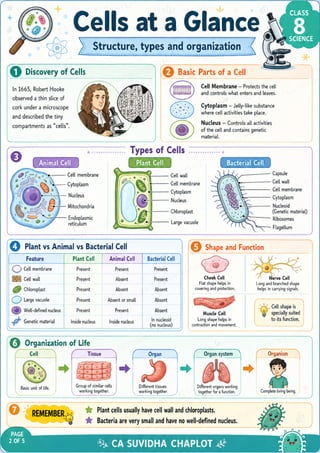 Class 8 Science: The Invisible Living World - Cells and Microorganisms ...