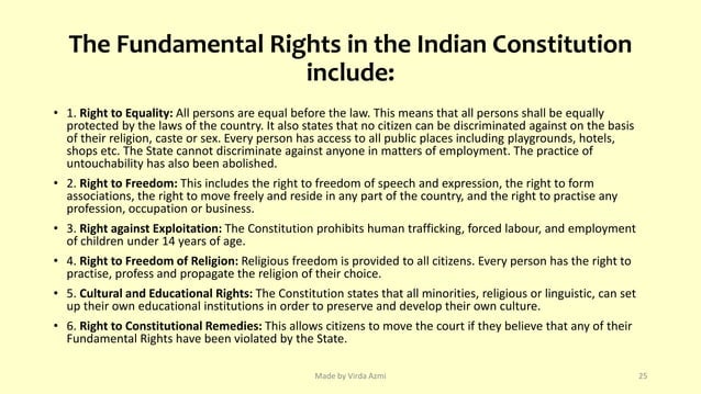 Class 8 The Indian Constitution | PPTX | Civic affairs | Politics