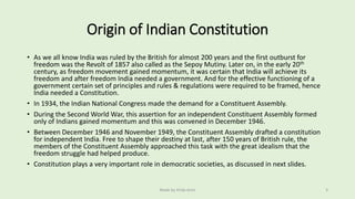 Class 8 The Indian Constitution | PPTX