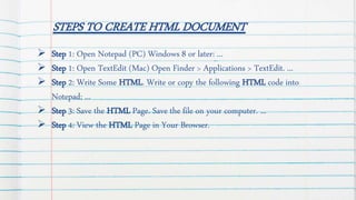 HTML (presentation) | PPTX
