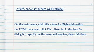 HTML (presentation) | PPTX