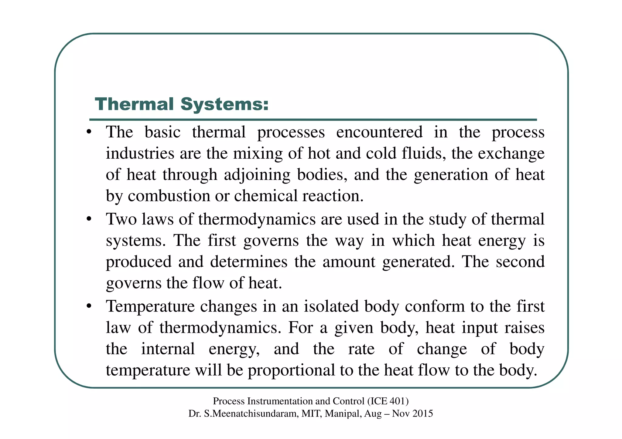 Class 9 mathematical modeling of thermal systems | PDF
