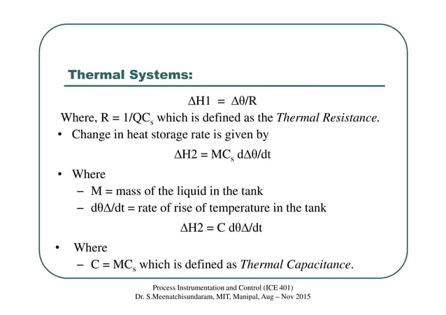 Class 9 mathematical modeling of thermal systems | PDF