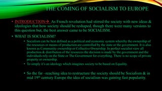 Class 9 age of socialism | PPTX | Civic affairs | Politics