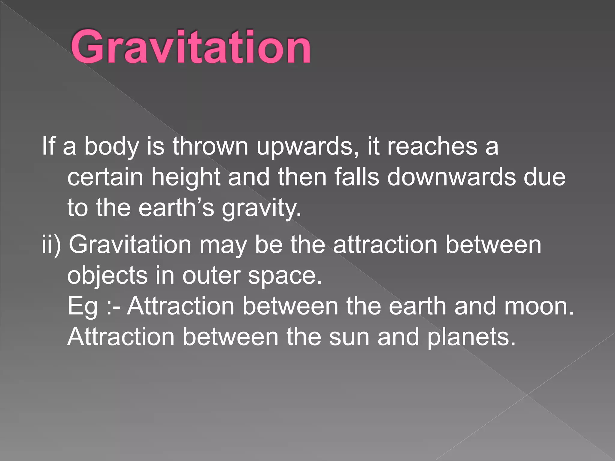 Class 9 chapter 10 Gravitation | PPTX