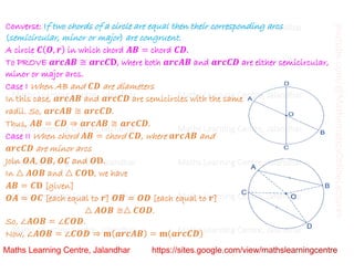 Class 9_Chapter 10_Circles_Basic definitions and theorems related to ...