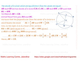 Class 9_Chapter 10_Circles_Basic definitions and theorems related to ...